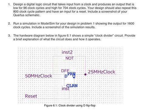 solved 1 design a digital logic circuit that takes input