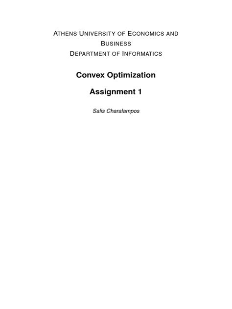 convex optimization 1 charalampos salis pdf variance convex set