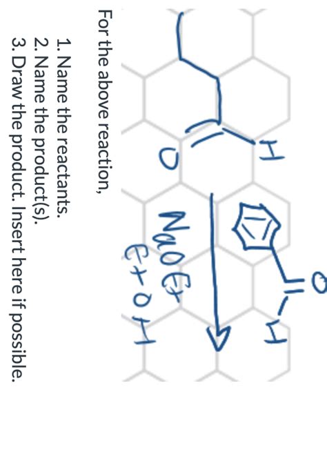 Solved For The Above Reaction Name The Reactants Chegg