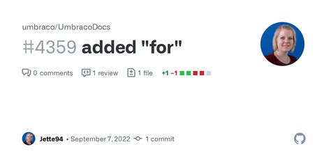 added for by jette94 · pull request 4359 · umbraco umbracodocs · github