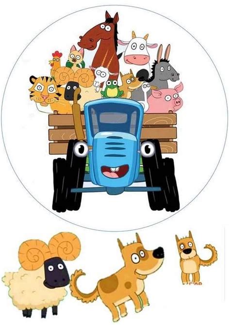 Купить Вафельная картинка Синий трактор 1 Детские темы Тематические дни рождения Трактор