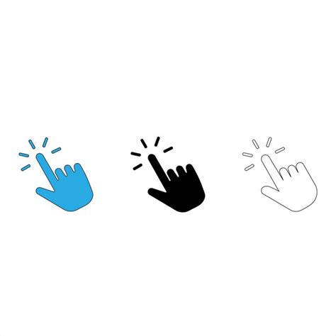 Premium Vector Pointer Sign And Symbol Hand Cursor Icon