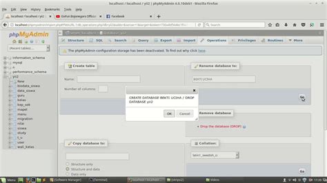 PhpMyAdmin Tutorial How To Change Database Name And Delete Database