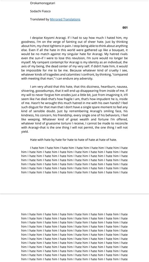 I Finally Finished Orokamonogatari The Fools Storyies First Arc