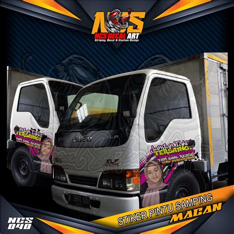 Jual Stiker Pintu Depan Canter Kanan Kiri Custom Kata Kata Bisa Request