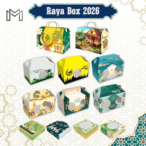 New Design 2026 Hari Raya Handle Box T Box Kotak Hadiah Kotak