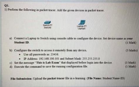 solved perform the following in packet tracer design the