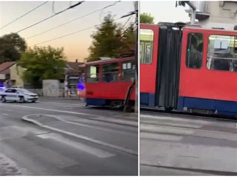 ХАПШЕЊЕ КОД АУТОКОМАНДЕ Полиција ушла у трамвај саобраћај обустављен ВИДЕО