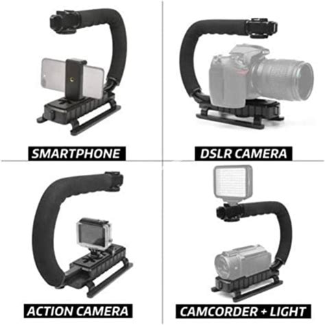 Video Tripod Set With Led Light Microphone Video Recording Kit For Smartphone Vlog Photography
