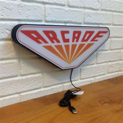 Palace Arcade Stranger Things 3d Printed Led Lightbox Sign Decor Fan C Fylzgo Signs
