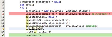 Java Mysql Stored Procedure Always Returning Out Parameter Value 0