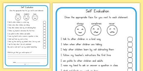 Behaviour Management Self Evaluationoshc Oshc Service Out Of School