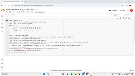 Ishaan Saripalli On Linkedin Ai Recommendationsystems Machinelearning Python Tech Programming