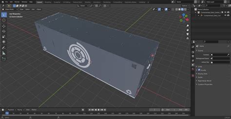 containerized data center model turbosquid 2155785