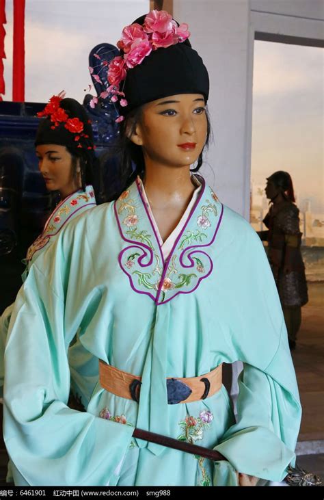 十三陵明代人物蜡像青衣宫女高清图片下载红动中国