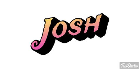 Josh Name Animated GIF Logo Designs
