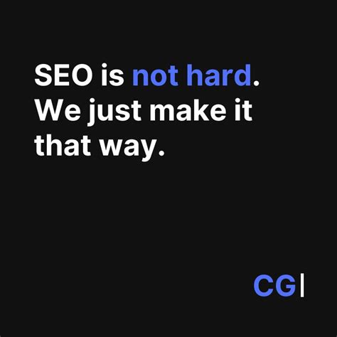 Connor Gillivan On Linkedin Dont Make Seo Harder Than It Has To Be Remember Stay Focused