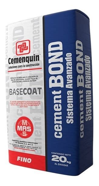 Adhesivo Cement Bond Fino 20 Kilogramos Cemenquin Envío Gratis