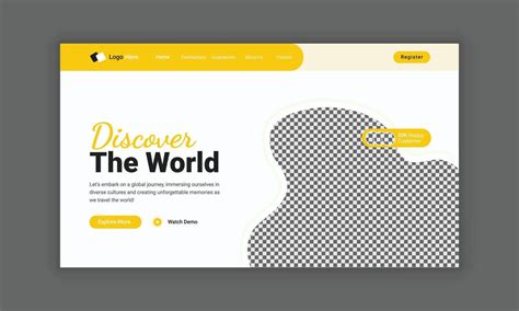 Website Header Design For A Travel Agency Or Travel Landing Page