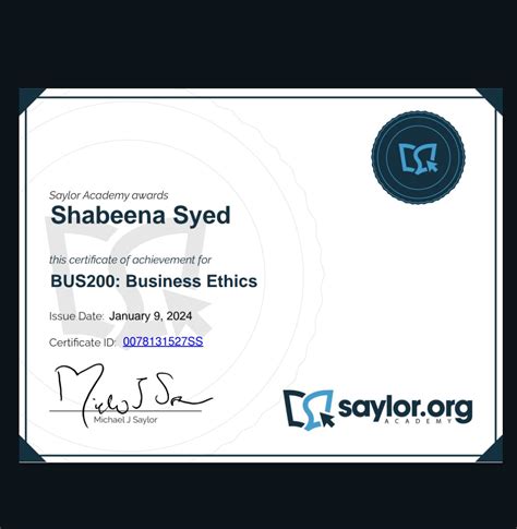 shabeena syed on linkedin certification course