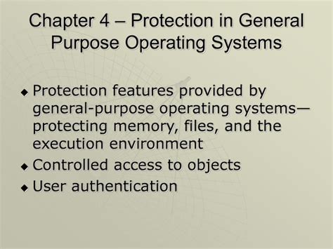 Os Protection Memory Files User Authentication