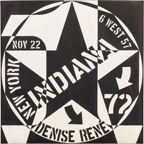 Robert Indiana Denise RenÃ 1972 Mutualart