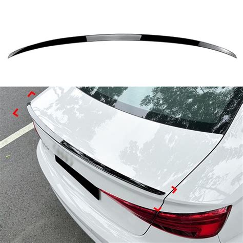 Gloss Black Rear Trunk Spoiler Lip Wing For Audi A3 S3 8v Sedan 2014 2015 2020 Ebay Australia
