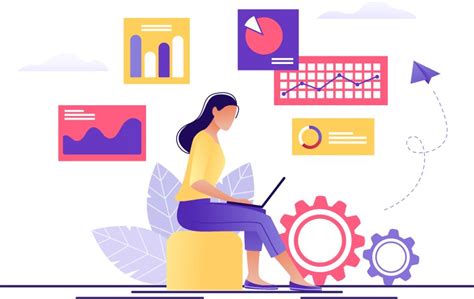 Data Analysis Market And Analytics Royalty Free Vector Image