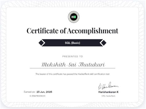 Sql Learningjourney Hackerrank Certification Neverstoplearning