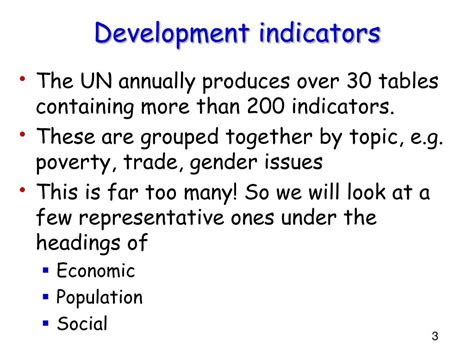 Ppt Development Indicators Powerpoint Presentation Free Download