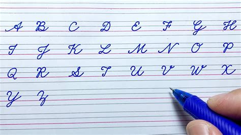 Cursive Writing A To Z Abcd How To Write English Capital Letters