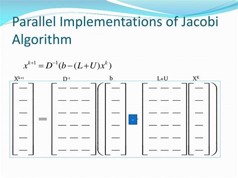 Ppt Parallel Jacobi Algorithm Powerpoint Presentation Free Download