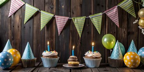 Birthday And Celebration Banner Premium Ai Generated Image