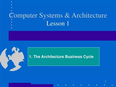 ppt computer systems and architecture lesson 1 powerpoint presentation
