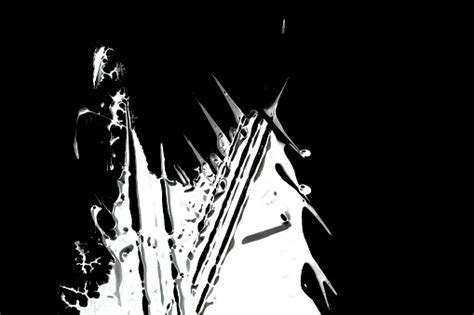 흑백 추상적인 배경 다채로운 아크릴 잉크 얼룩과 얼룩 패턴 벽지 인쇄 유체 예술 창의적인 배경 혼란스러운 페인트 붓놀림 0명에 대한 스톡 사진 및 기타 이미지 Istock