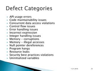 Static Code Analysis PPT