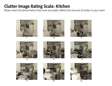 Hoarding Clutter Image Rating Scale Benjamin Rose