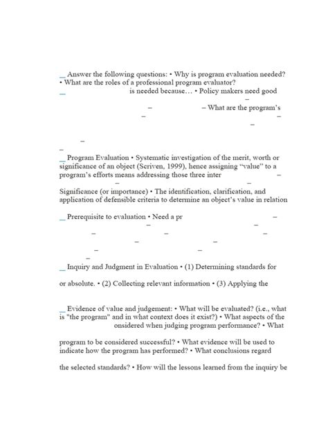 program evaluation pdf evaluation program evaluation