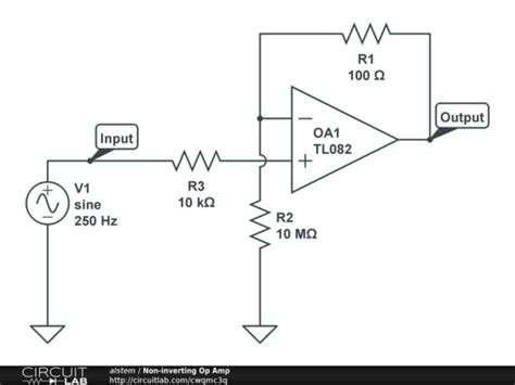 Non Inverting Op CircuitLab