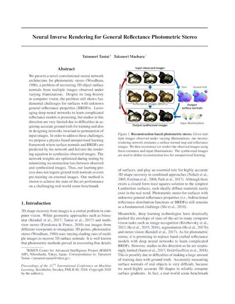 pdf neural inverse rendering for general reflectance · neural