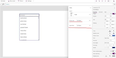 text field with intellisense feature and lookup fu power platform
