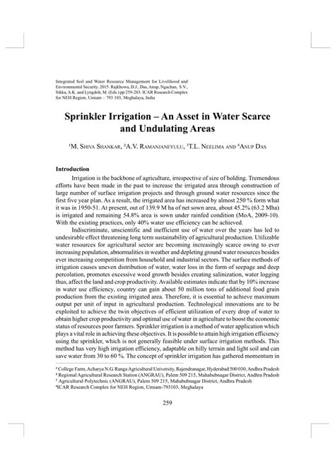 PDF Sprinkler Irrigation