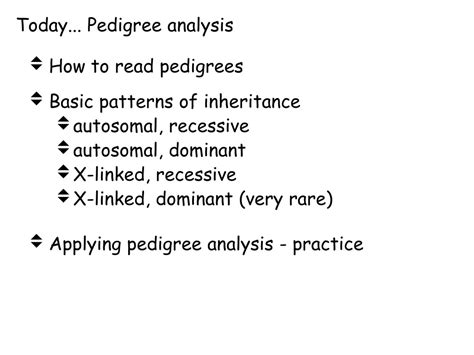 Ppt Understanding Sex Linked Traits And Pedigree Analysis Powerpoint