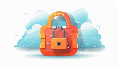 Securing Cloud Computing With A Padlock Data Privacy And Security Concept Premium AI Generated