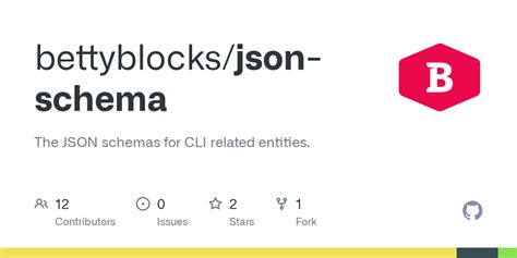 Github Bettyblocks Json Schema The Json Schemas For Cli Related Entities