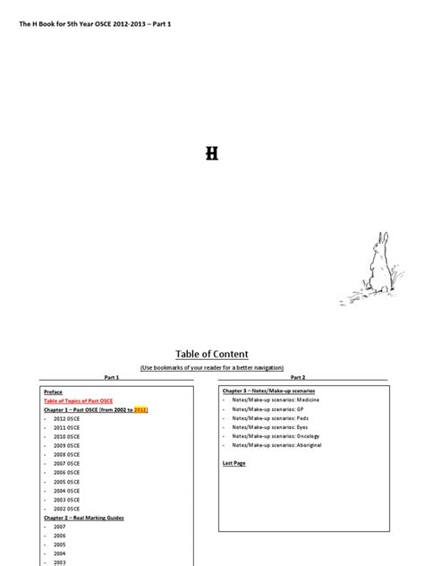 The H Book For 5th Year Osce Part 1 Pdf Anemia Multiple Myeloma