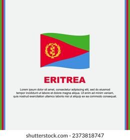 Eritrea Flag Background Design Template Eritrea Stock Vector Royalty Free 2373818747
