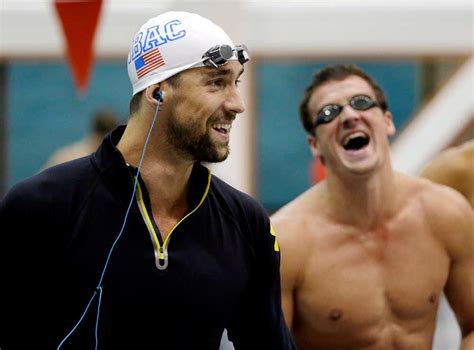 Michael Phelps Y Ryan Lochte Gritando Michael Phelps Y Ryan Lochte 12