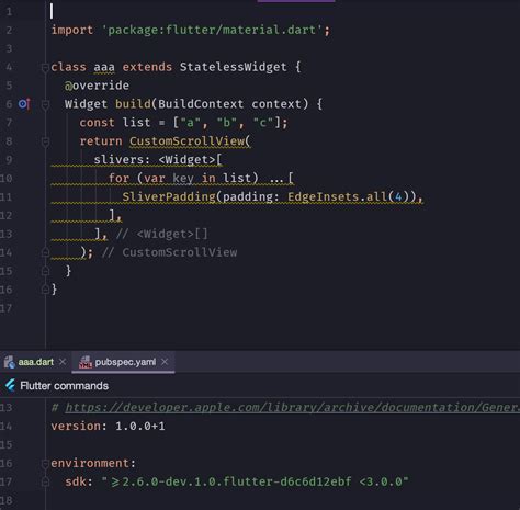 Lint Error With Customscrollview · Issue 44621 · Flutterflutter · Github