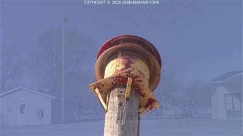 W S Darley Model 2 Siren Test 3 20 25 Alert Weldon Ia Youtube